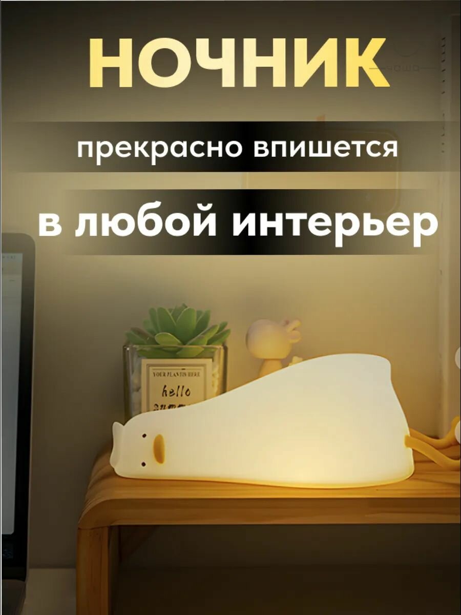 Ночник семицветный лежачий утка