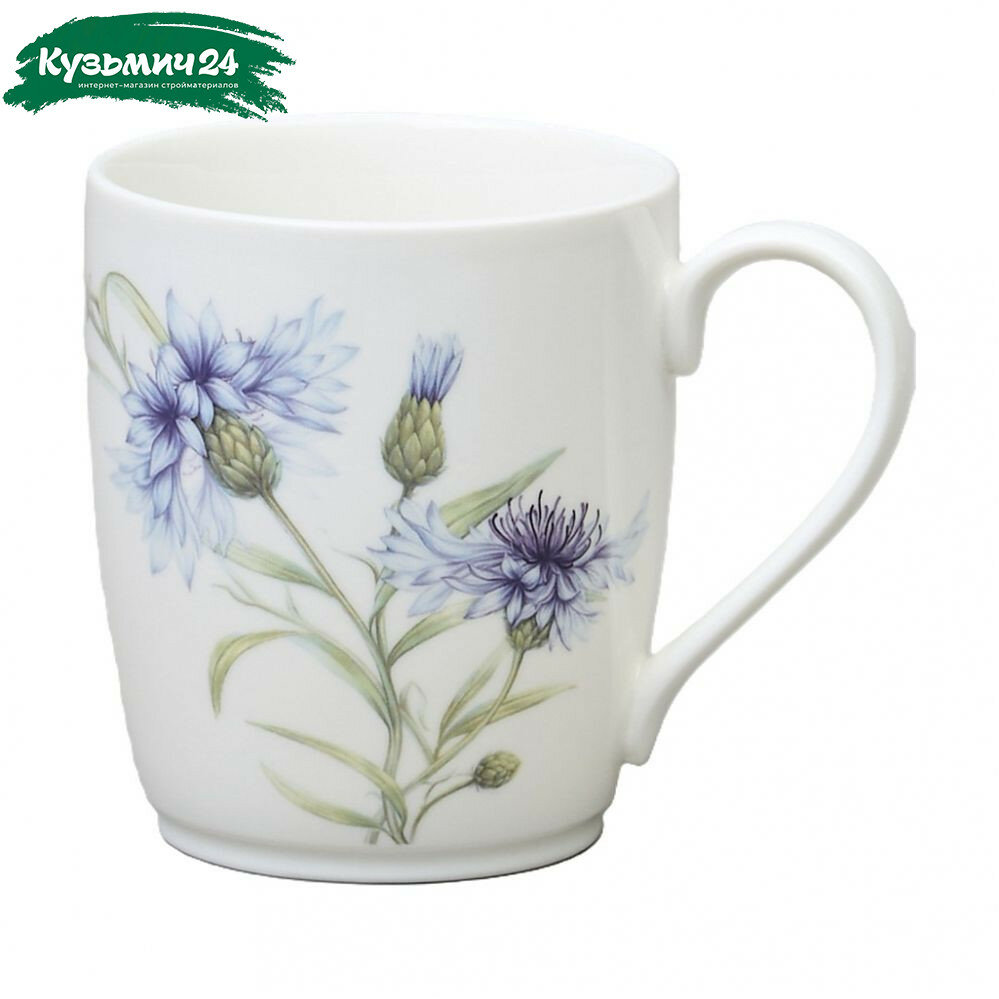 Кружка Lefard Васильки 760-837, фарфор, белый , объем 300 мл