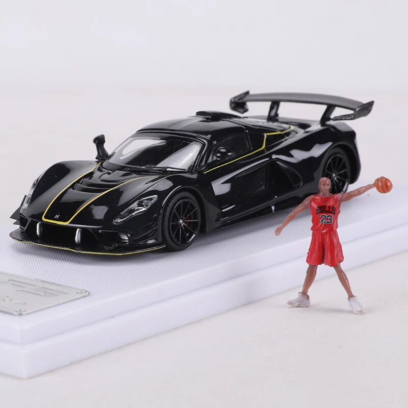 Модель автомобиля Burago Hennessey Venom F5 1:64, черный