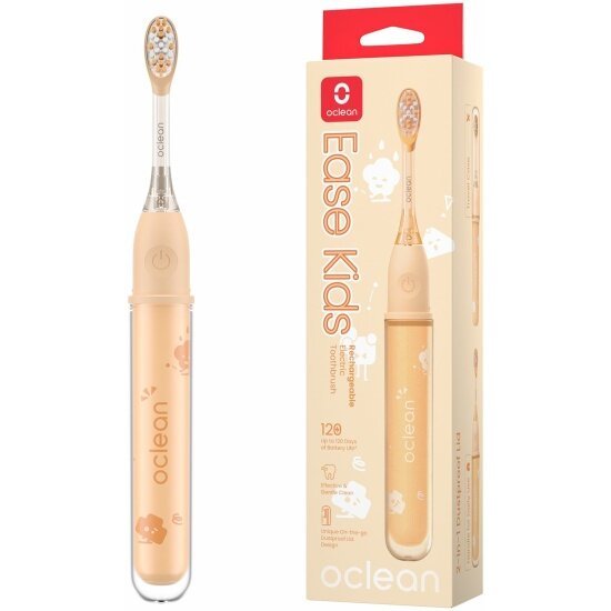 Детская электрическая зубная щетка Oclean Ease Kids светло-оранжевый