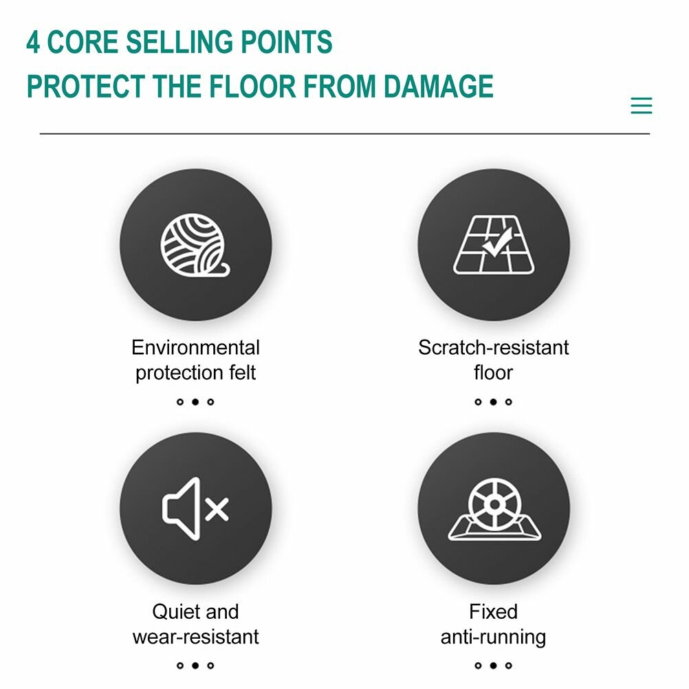 5 Штук Фетровых Фиксаторов Для Мебели Из Войлока Для Офисного Кресла