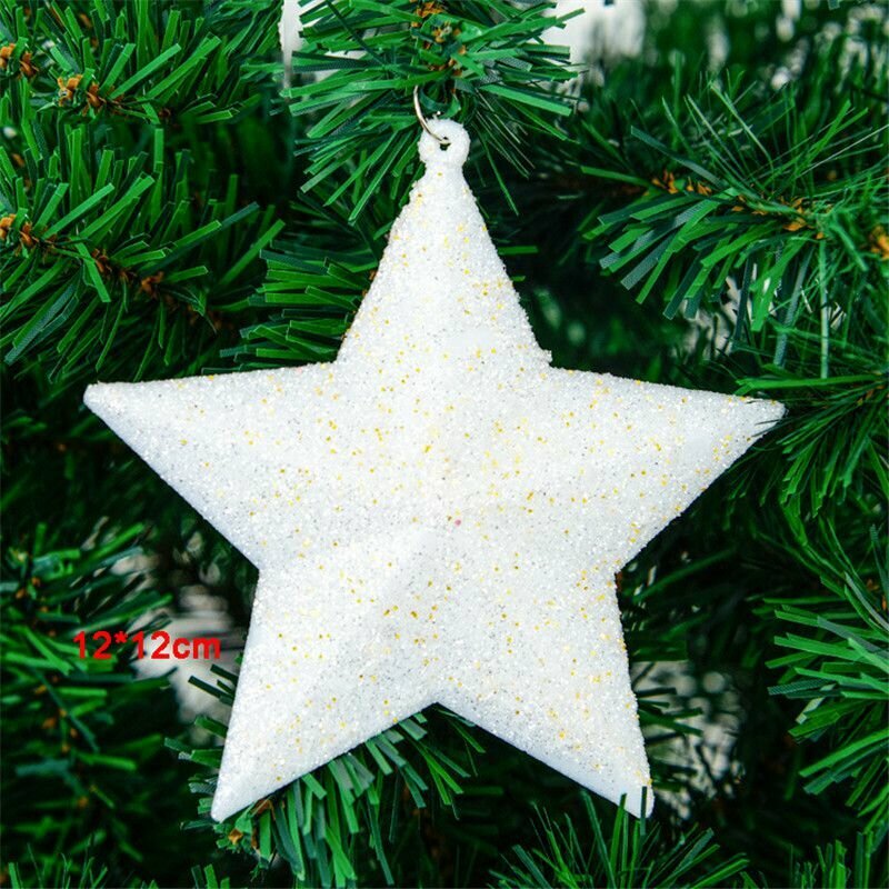 Качественные рождественские украшения с блестящими оленями и снежинками, 1 шт.