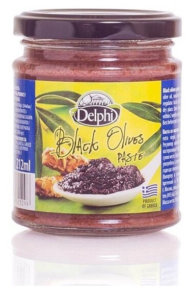 Паста Delphi из чёрных оливок 190 г
