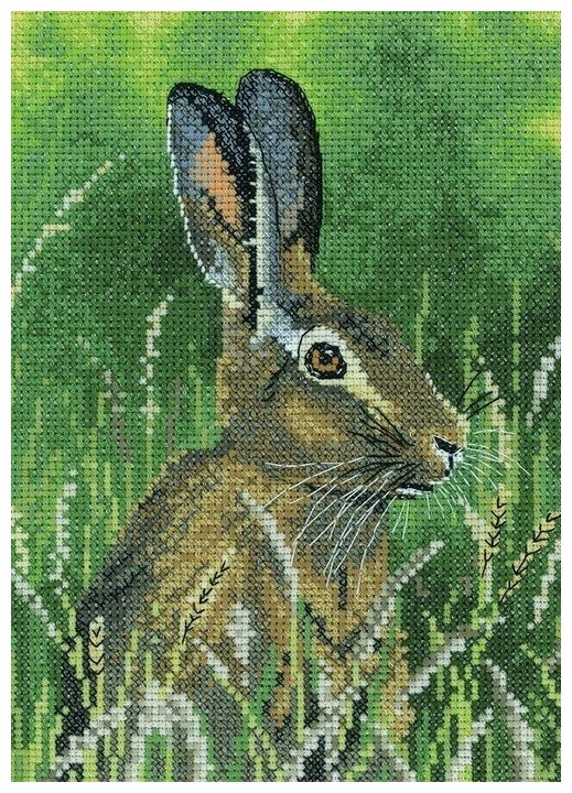 Набор для вышивания Heritage #NAHA1509E Заяц, Счетный крест, 15 x 21 см