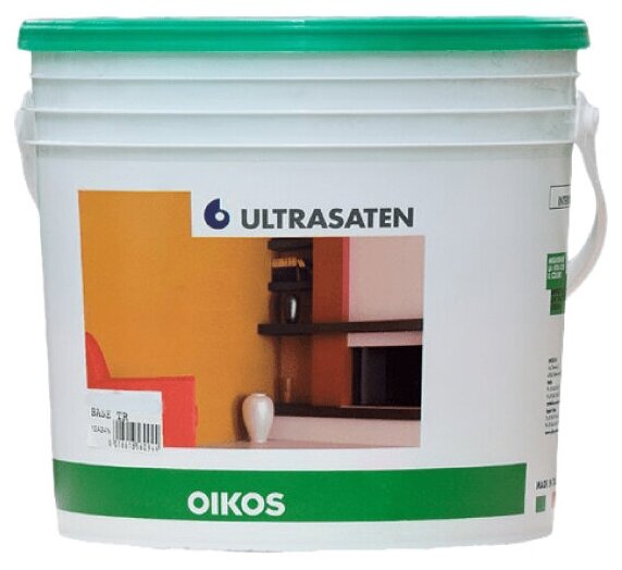 Эмаль акриловая Oikos Ultrasaten матовая (opaco) база P 4л