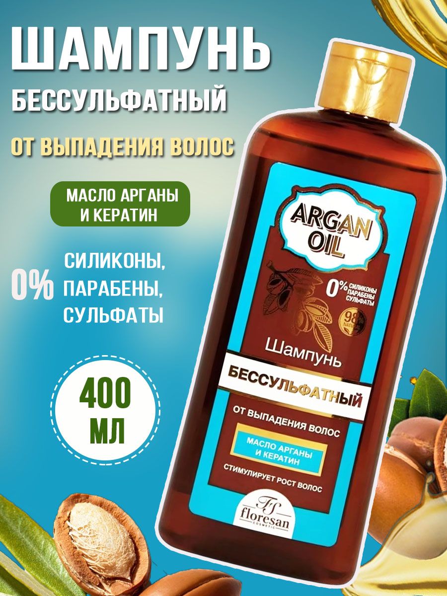 Floresan Шампунь бессульфатный от выпадения волос 400 мл