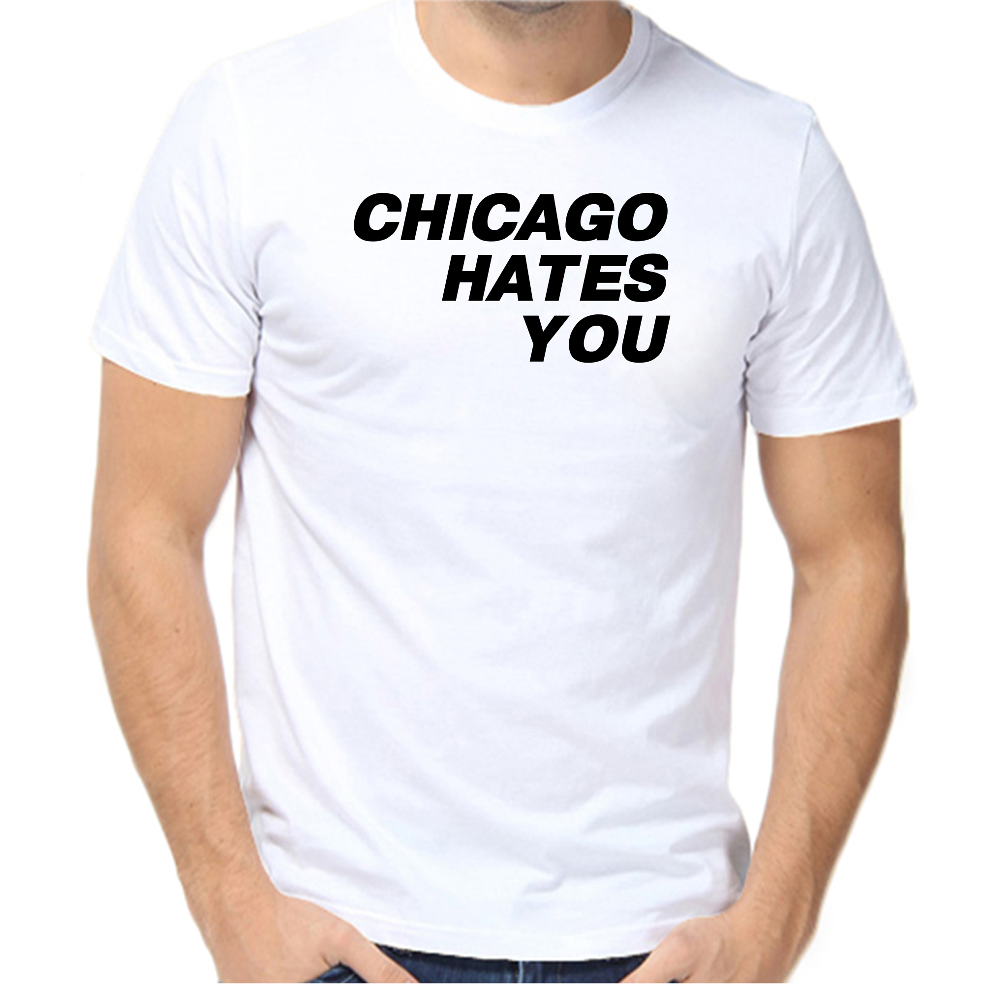 Футболка chicago hates you