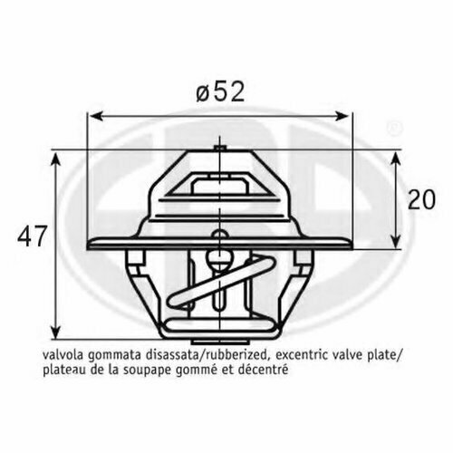 Термостат охлаждающей жидкости Era 350352