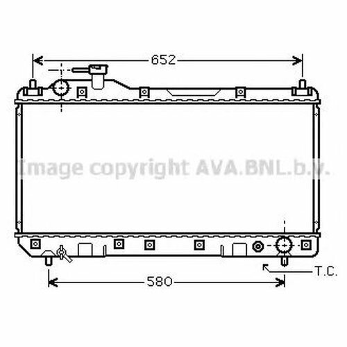 Основной радиатор (двигателя) Ava TO2297 для Toyota RAV 4 I