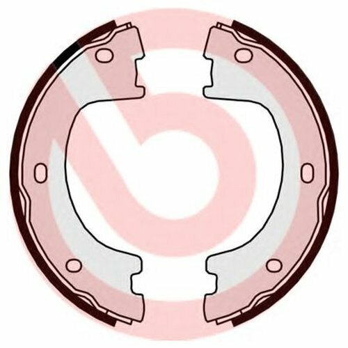 Комплект колодкок стояночного тормоза Brembo S50521 для Mercedes SPRINTER 906,907; VW CRAFTER 3035 2E, CRAFTER 3050 2E,