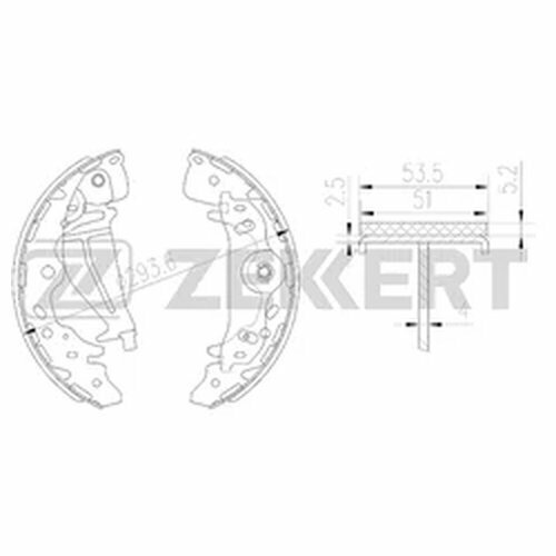 Колодки тормозные барабанные Mando MLH21