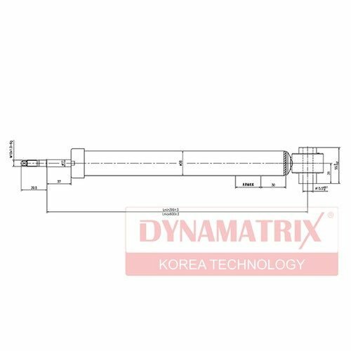 Амортизатор подвески задний Dynamatrix-Korea DSA341814 для Audi A4