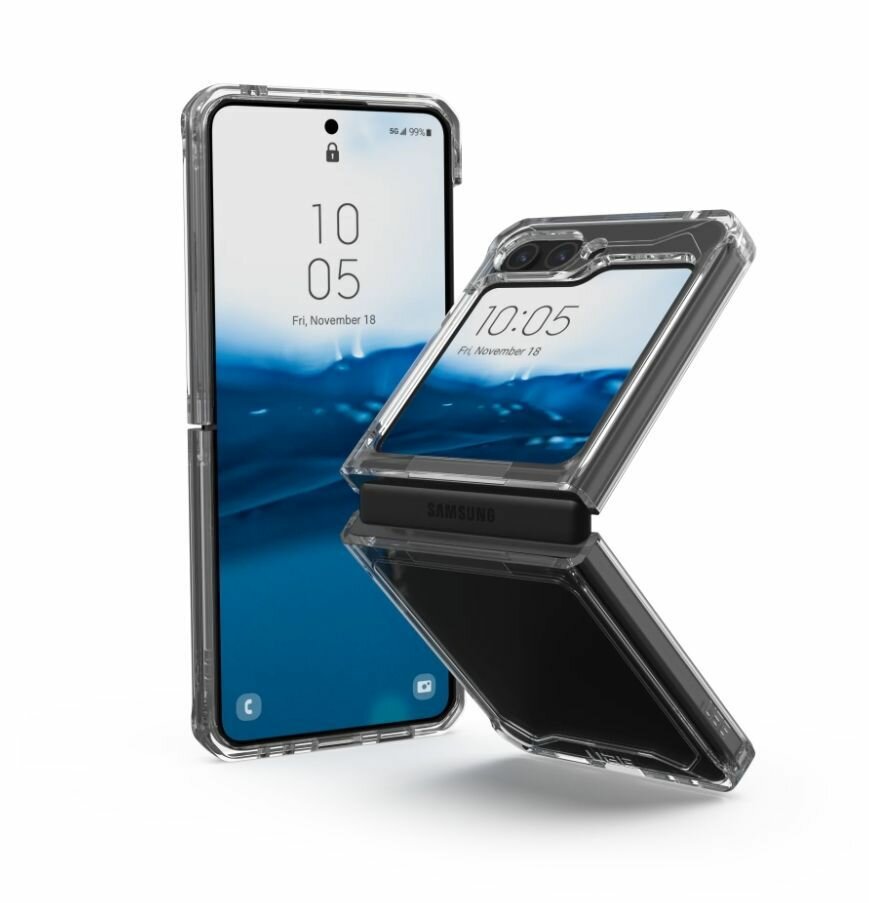 Чехол Uag PLYO для Samsung Galaxy Z Flip 5, цвет прозрачный (Ice)