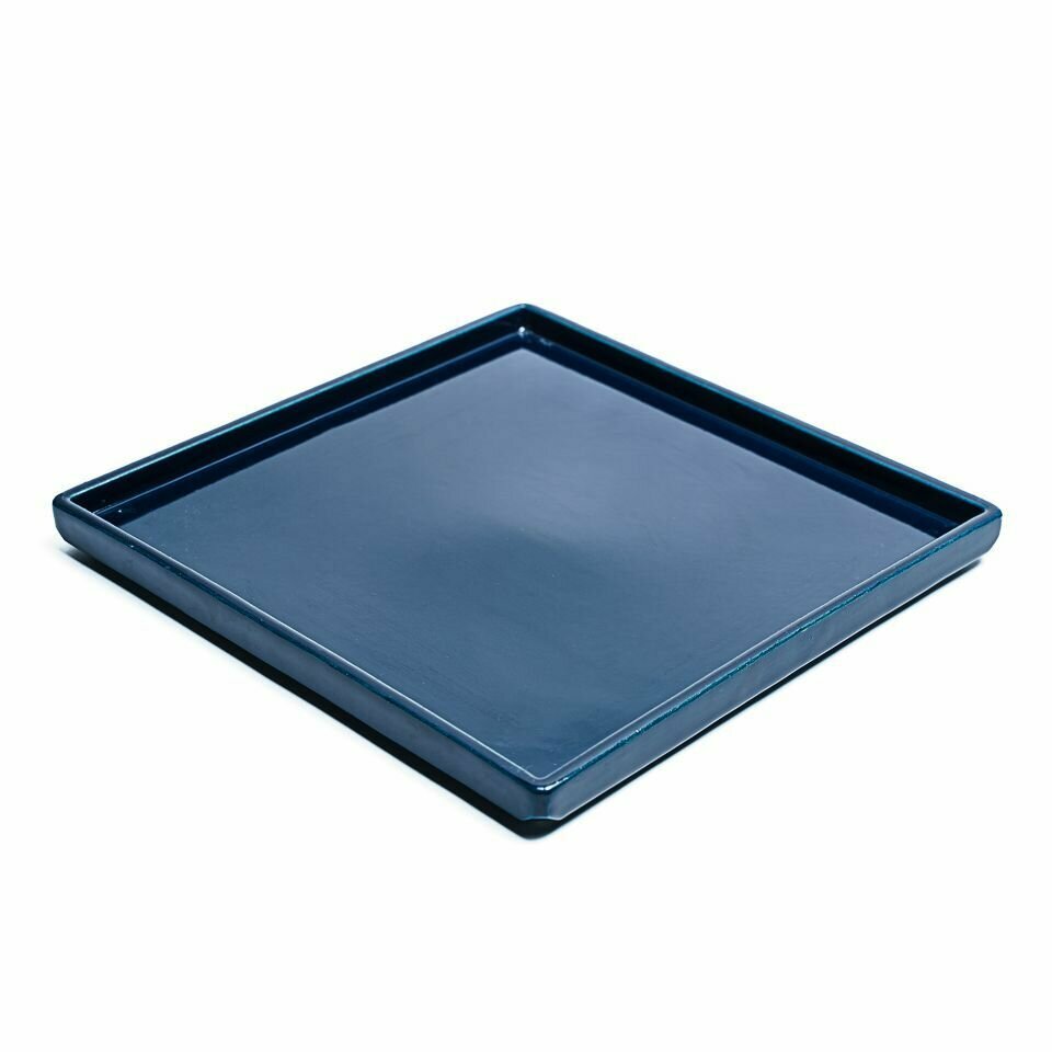 Тарелка квадратная M-Style Sora, 24 см, керамика, цвет темно-синий