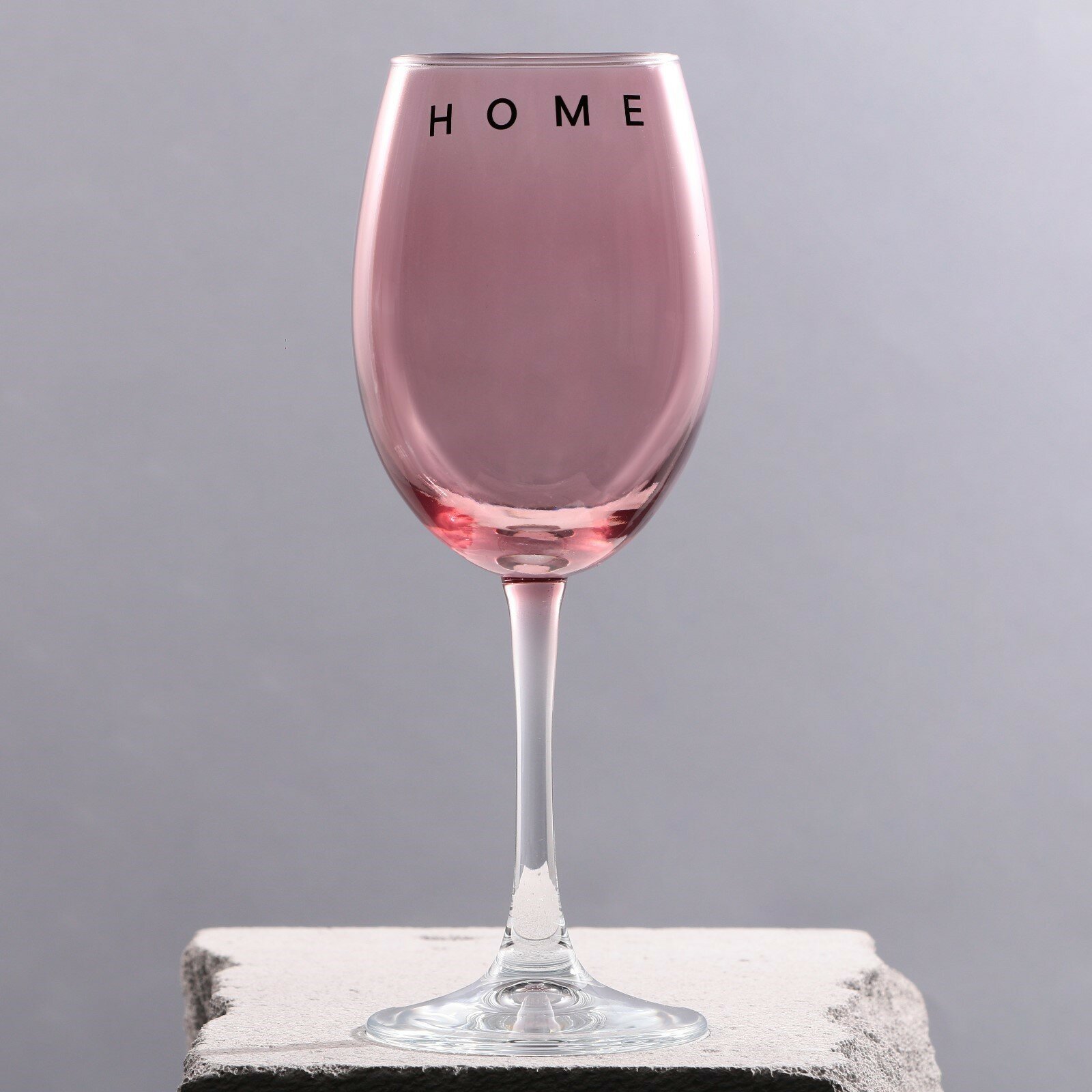 Бокал для вина «Home», 360 мл, розовый