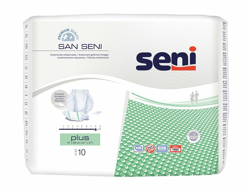 Подгузники анатомические SENI San Plus, 10 шт. — купить в интернет ...