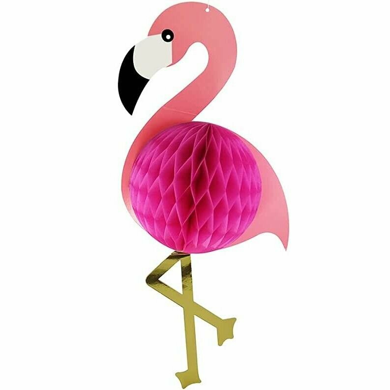 Декор-украшение Фламинго 54см Гавайская вечеринка
