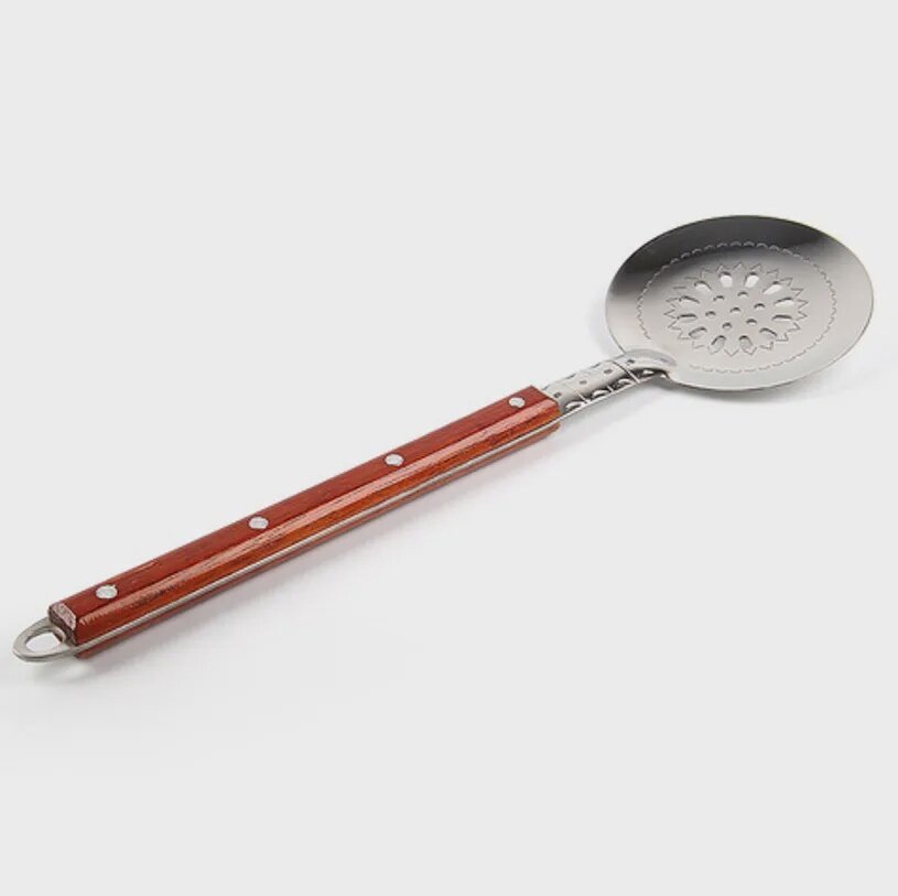 Шумовка "Еда Казан" для приготовления восточной кухни в казане, длина 38 см, металл 2 мм