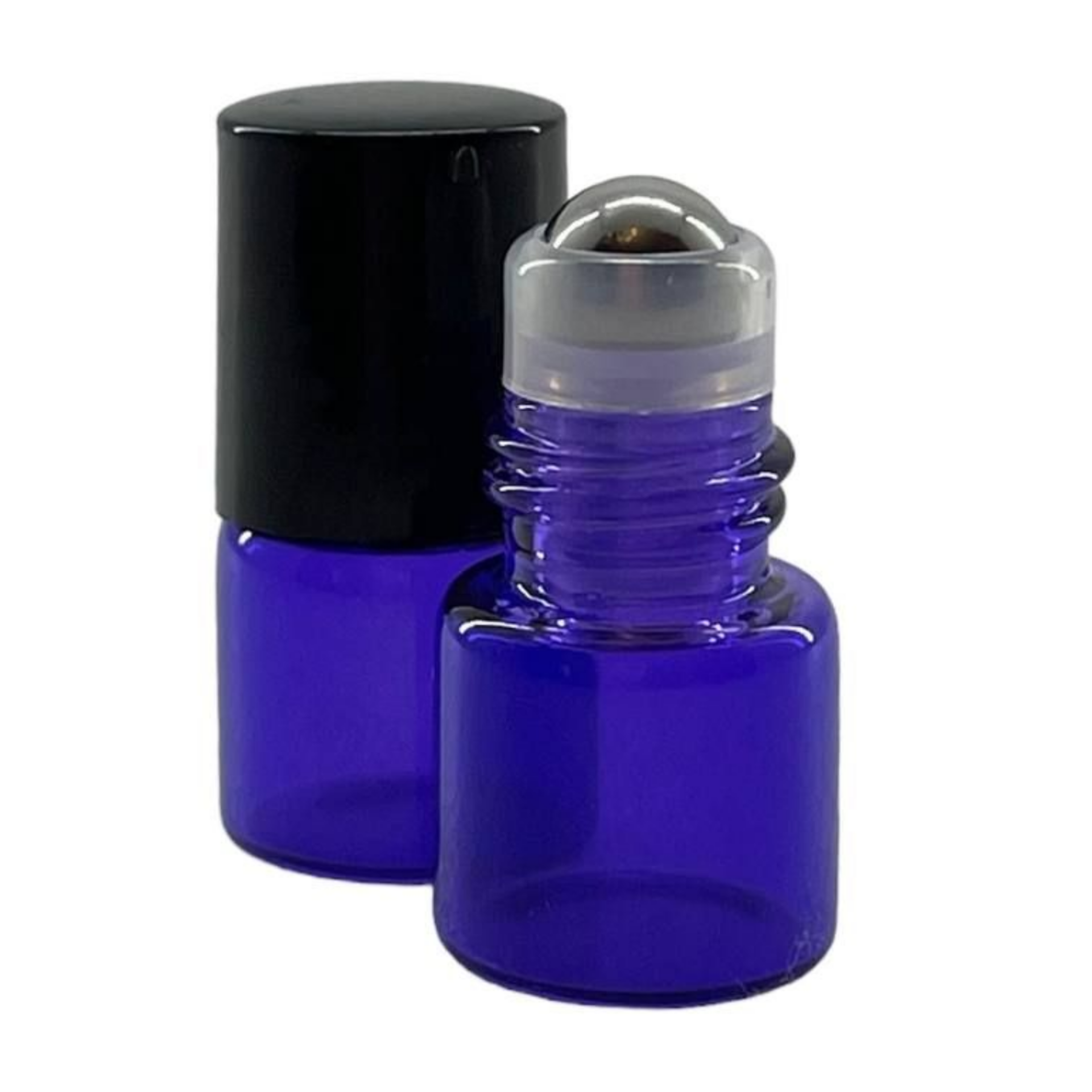 Набор роллеров для эфирных масел, флакон 1 мл, 15 штук, фиолетовое стекло