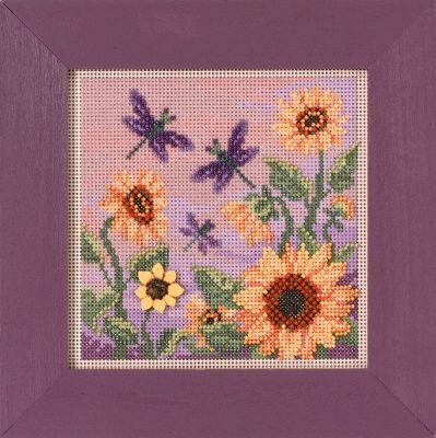 Набор для вышивания Sunflower Garden (13 x 13 см.) Mill Hill . MH142221