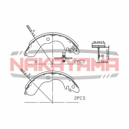 Колодки тормозные барабанные Nakayama HS7137NY