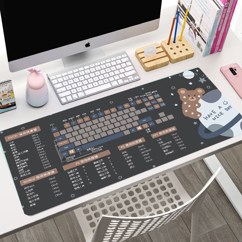 Коврик для мыши Liangcaida, с клавишами, нескользящий, 1000x500x3 мм