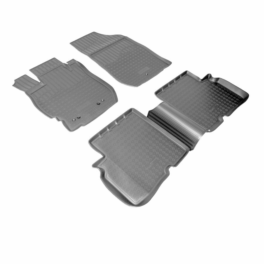 Ковры в салон Norplast/Unidec для Nissan Almera в кузове RU G15 (2012-2018), Черный, арт. NPA11-C61-020 (Черный)