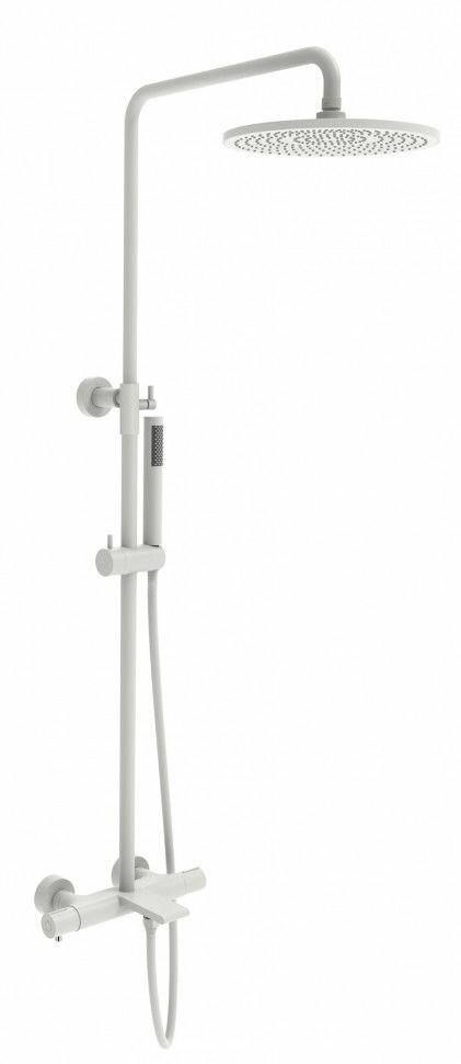 Душевая система KAISER 05382-4 Serio с термостатом белый матовый