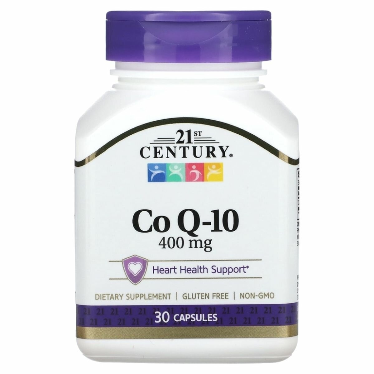 Коэнзим Q10, 21st Century Co Q-10 400 mg, здоровье сердца, 30 капсул