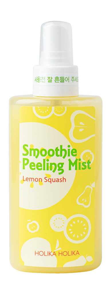 HOLIKA HOLIKA Мист-скатка для всех типов кожи лица Smoothie Peeling Lemon Squash отшелушивающий, 150 мл