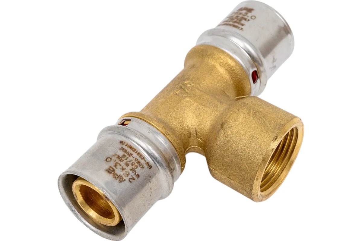 APE Пресс-тройник ВР 26х3/4х26 AP132 26x34x26 трубопроводный фитинг для сантехники