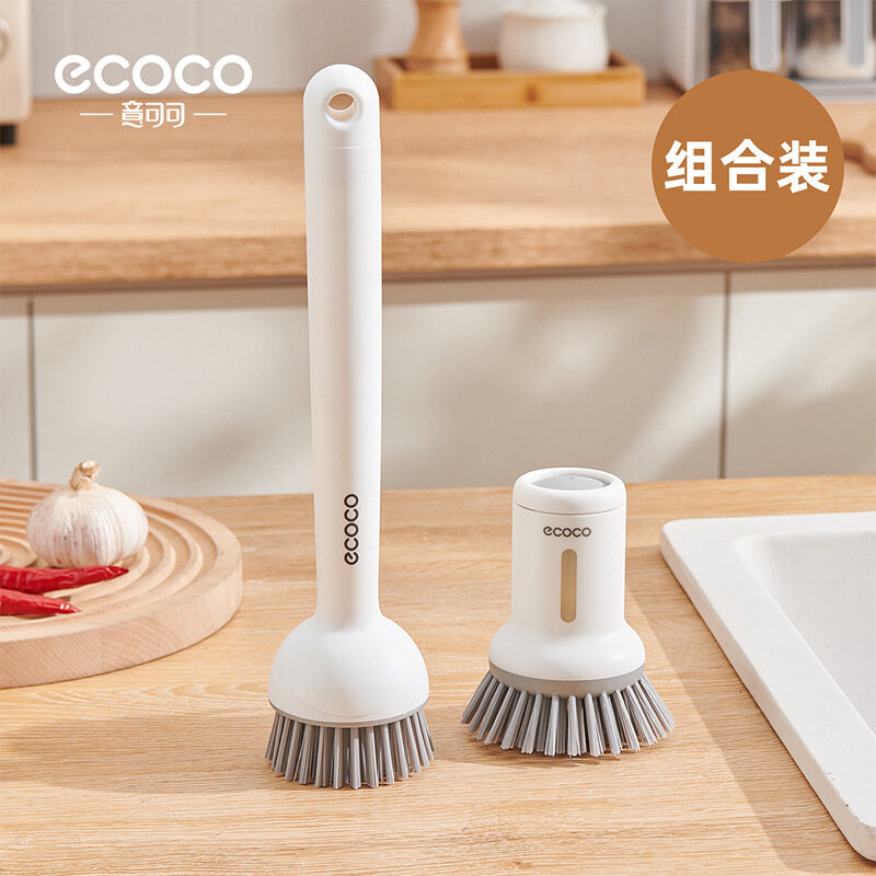 Щетки для кастрюль Icoco/ecoco "Креативные лентяи", с длинной ручкой, вращающиеся