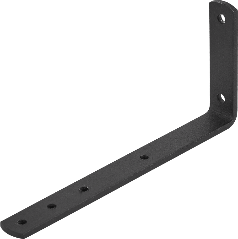Кронштейн мебельный 4x20x80x180 мм цвет черный