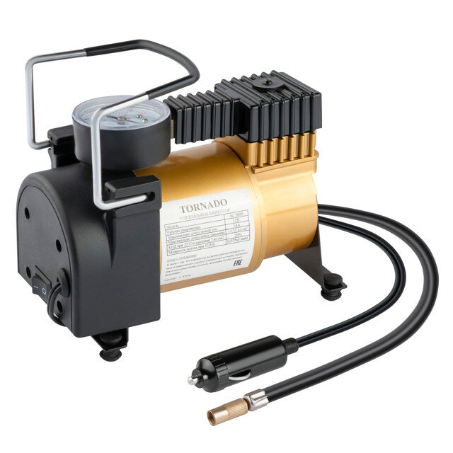 Компрессор автомобильный AUTOVIRAZH TORNADO 12В 35л/мин