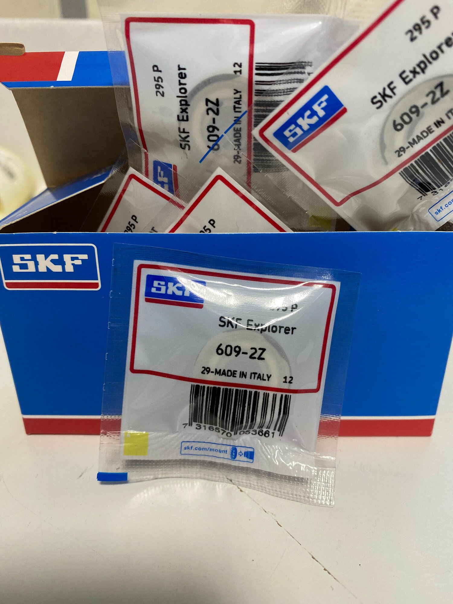 Подшипник 609-2Z (609-ZZ) SKF Швеция. Made in Italy