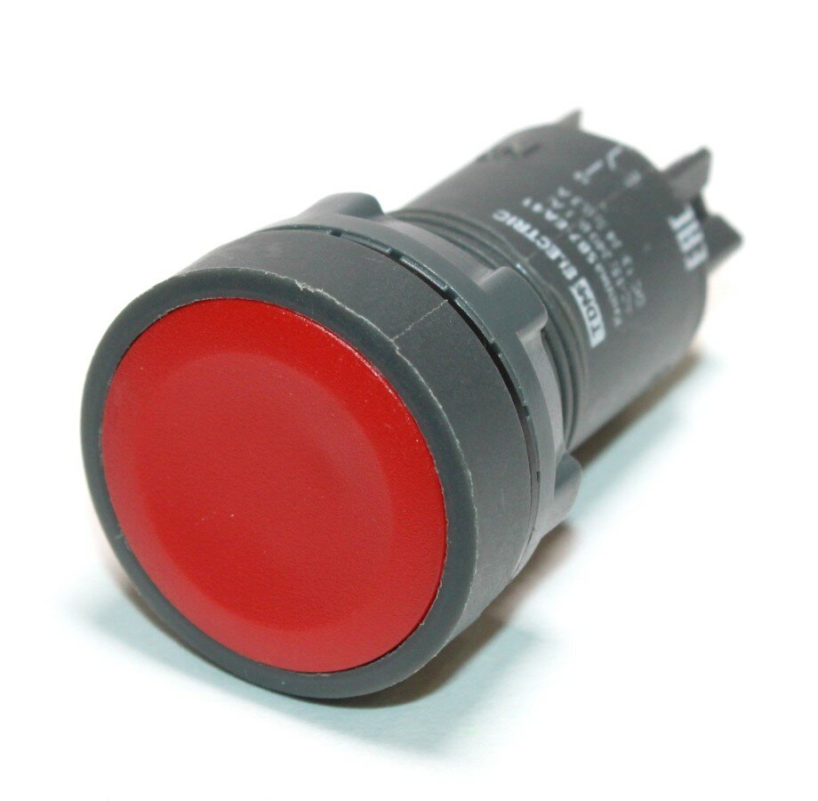 Кнопка SB7-EA41 1р d22мм/230В б/ф, красная, 1NC, TDM