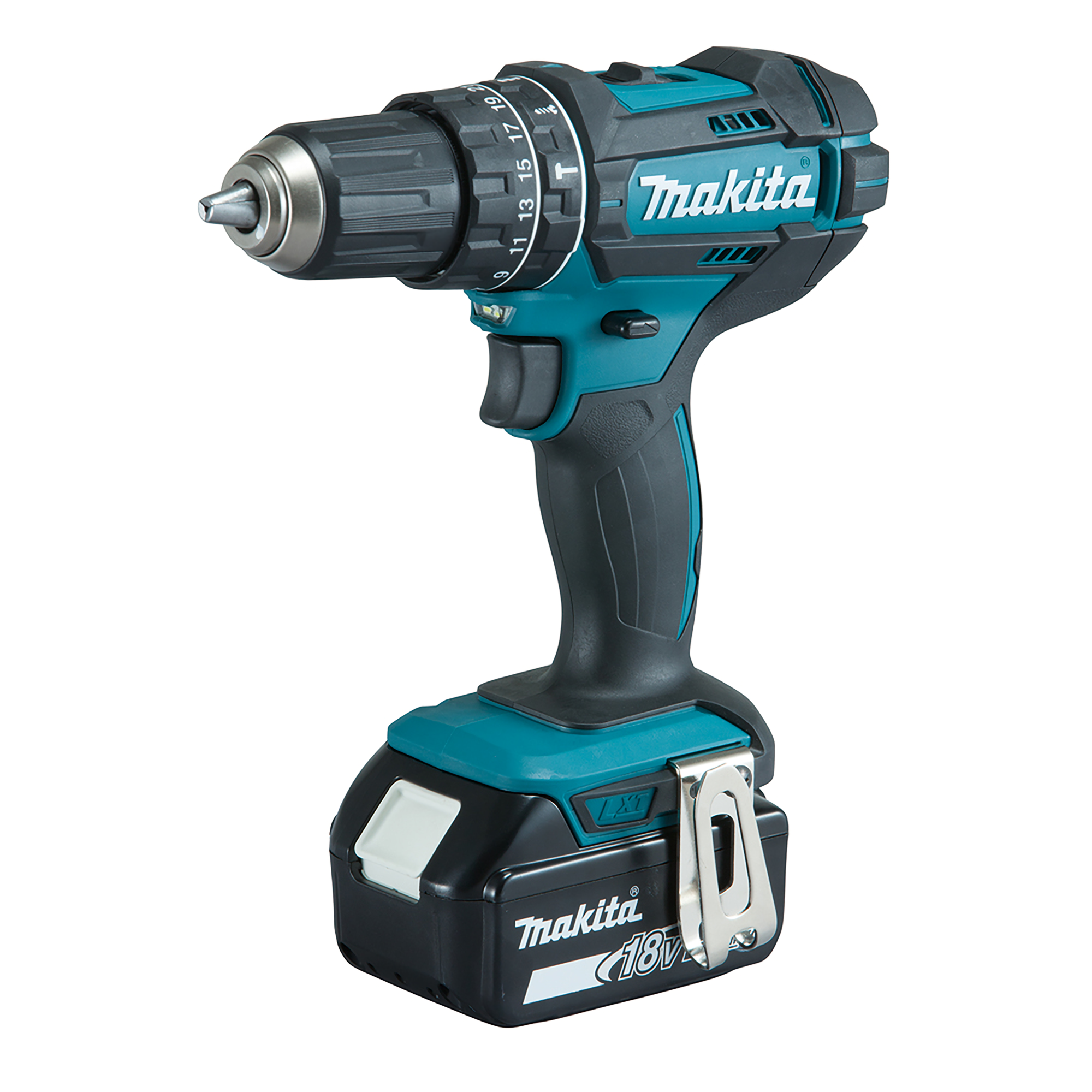 Аккумуляторная ударная дрель-шуруповерт Makita DHP482SYE (2 АКБ, ЗУ, кейс)