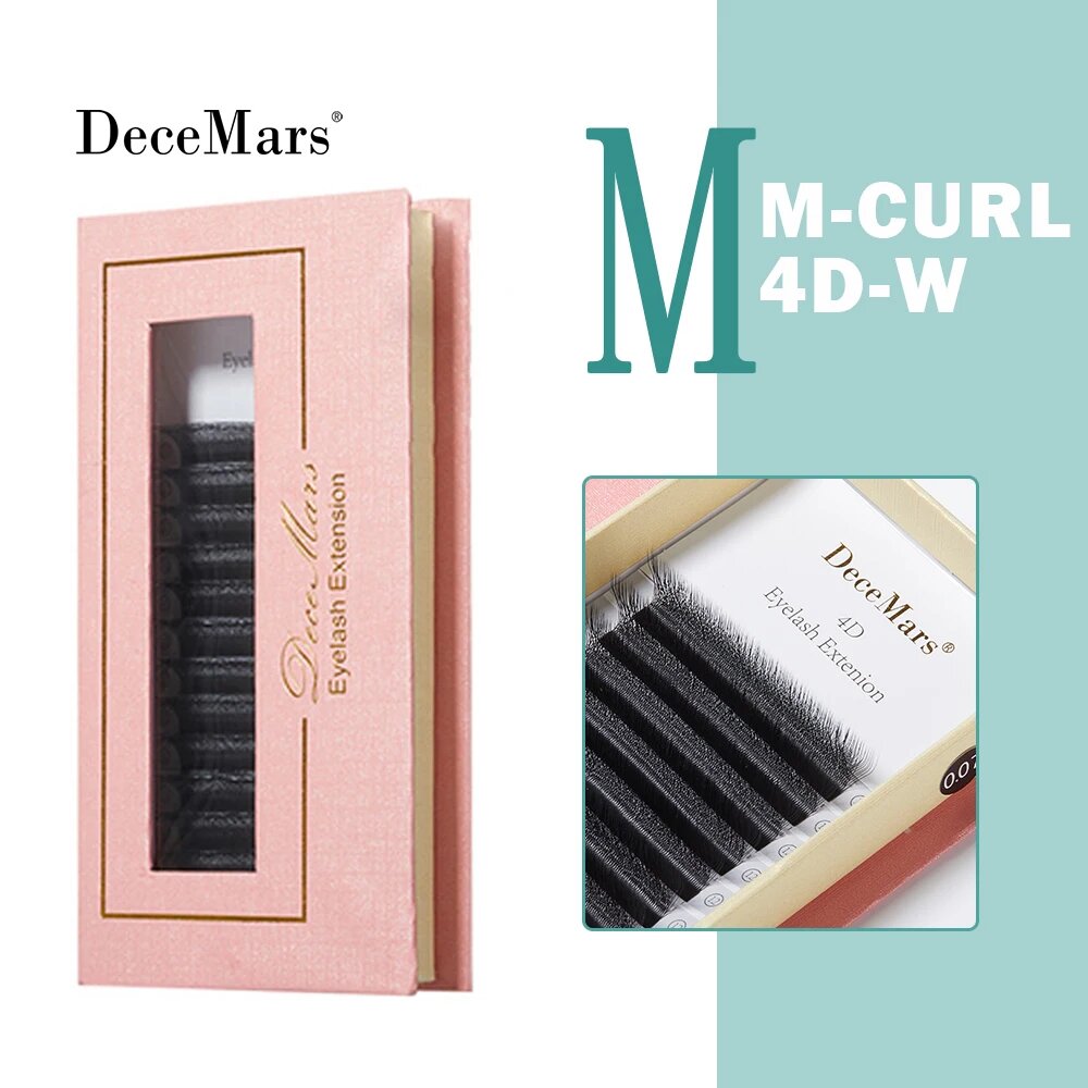DeceMars ресницы 4D M Black, 15mm