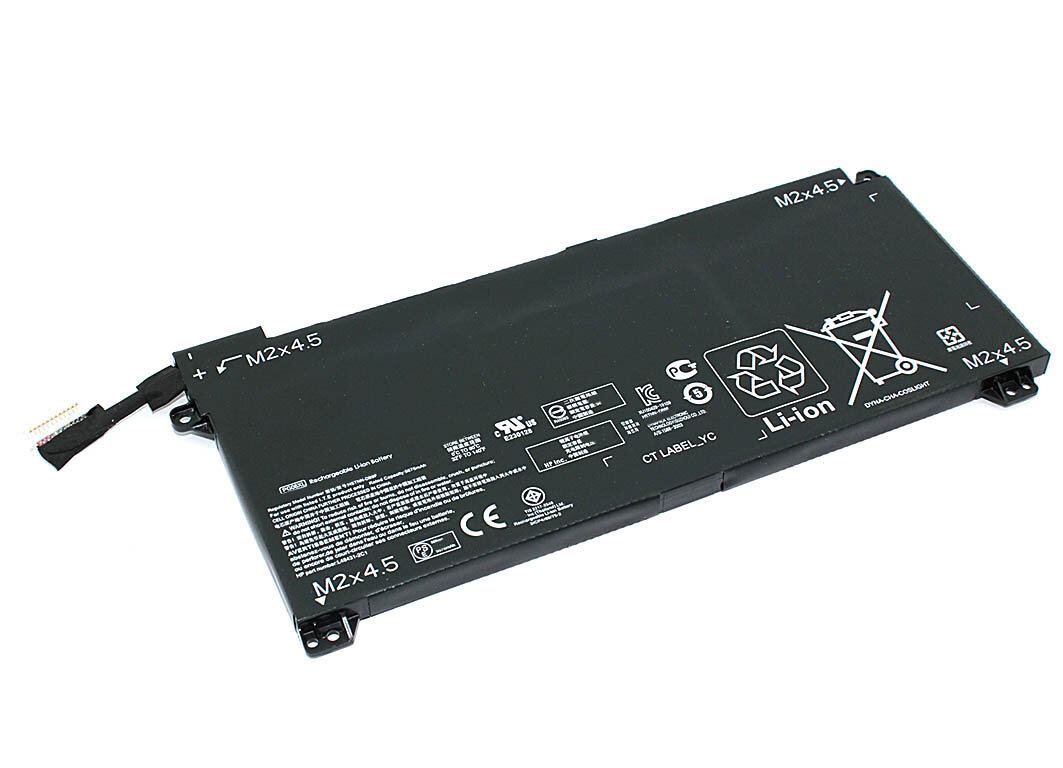 Аккумулятор PG06XL для ноутбука HP Omen 15-dh 11.55V 60Wh (5190mAh) черный