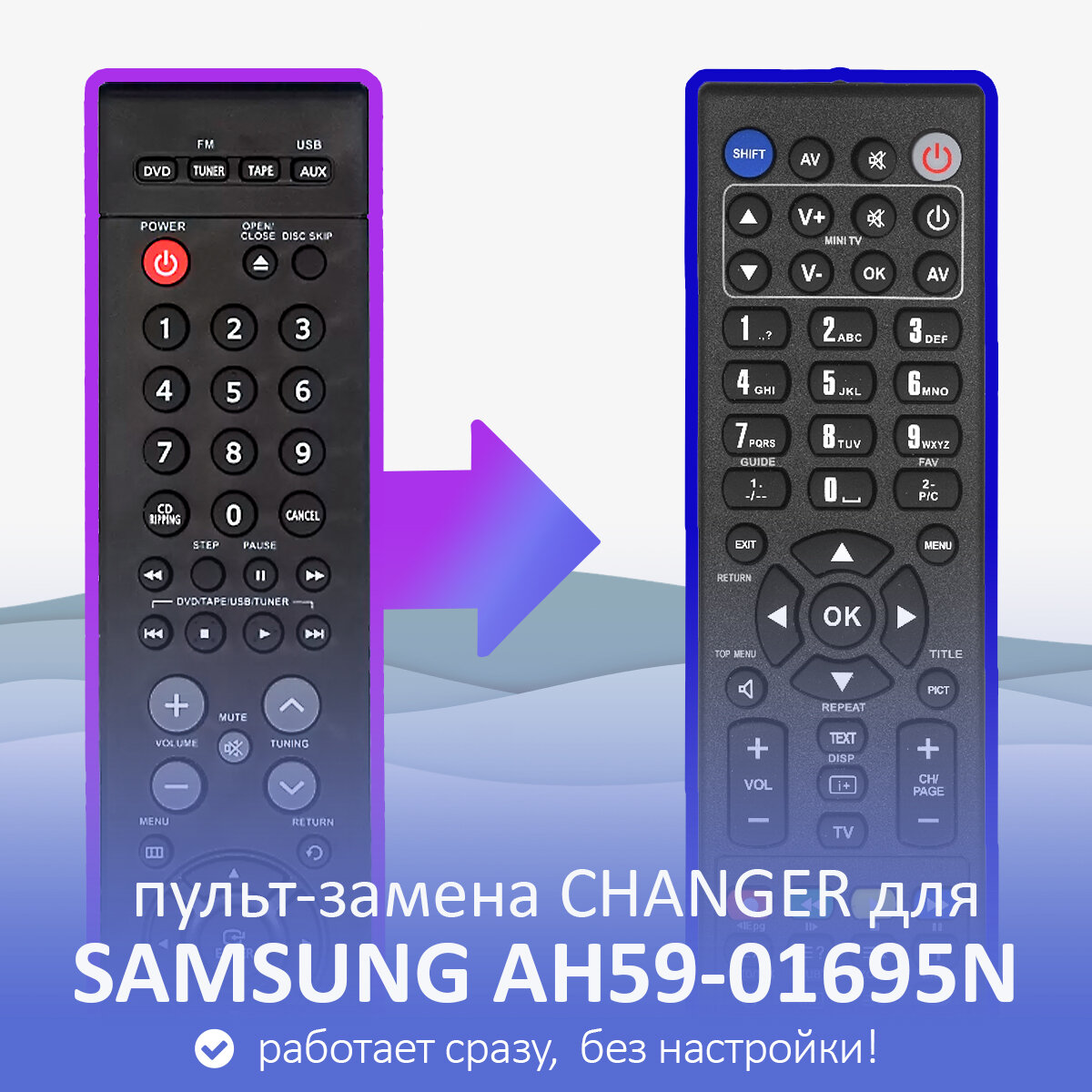 Пульт-замена для SAMSUNG AH59-01695N