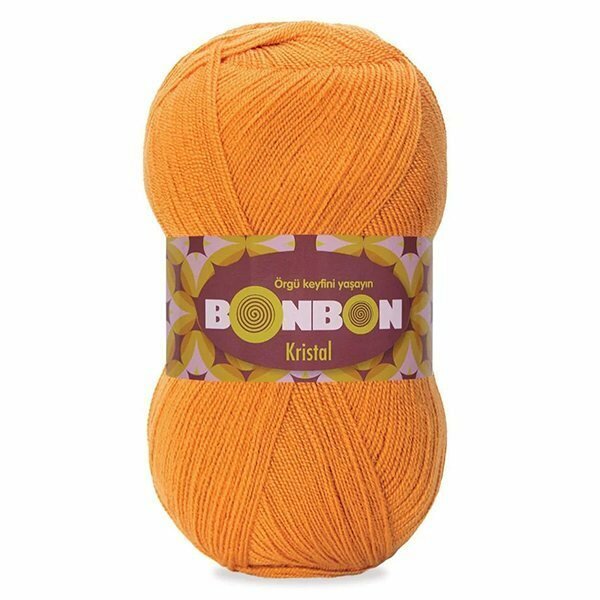 Пряжа Nako BONBON KRISTAL 98336 желток (5 мотков)