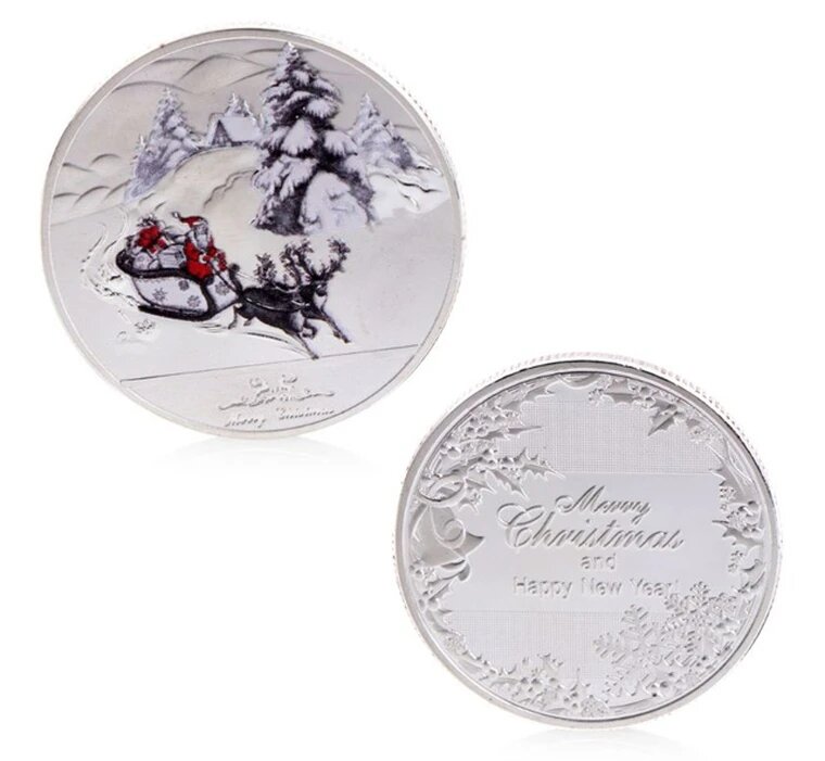 Сувенирная монета Рождество и Новый Год, качество proof, ордена медали и награды
