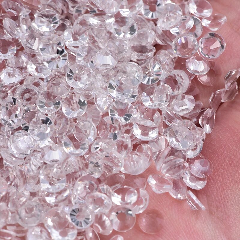 Стразы OLeeya стекло SS3-SS50 SS4 1.6mm---1440pcs, Transparent Clear