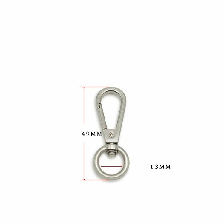 Металлический карабин, 10 шт, карабины для воротника, крючки, застежка-карабин, брелок, защелка, кольцо для сумок, пряжки ремешка, аксессуары для улицы