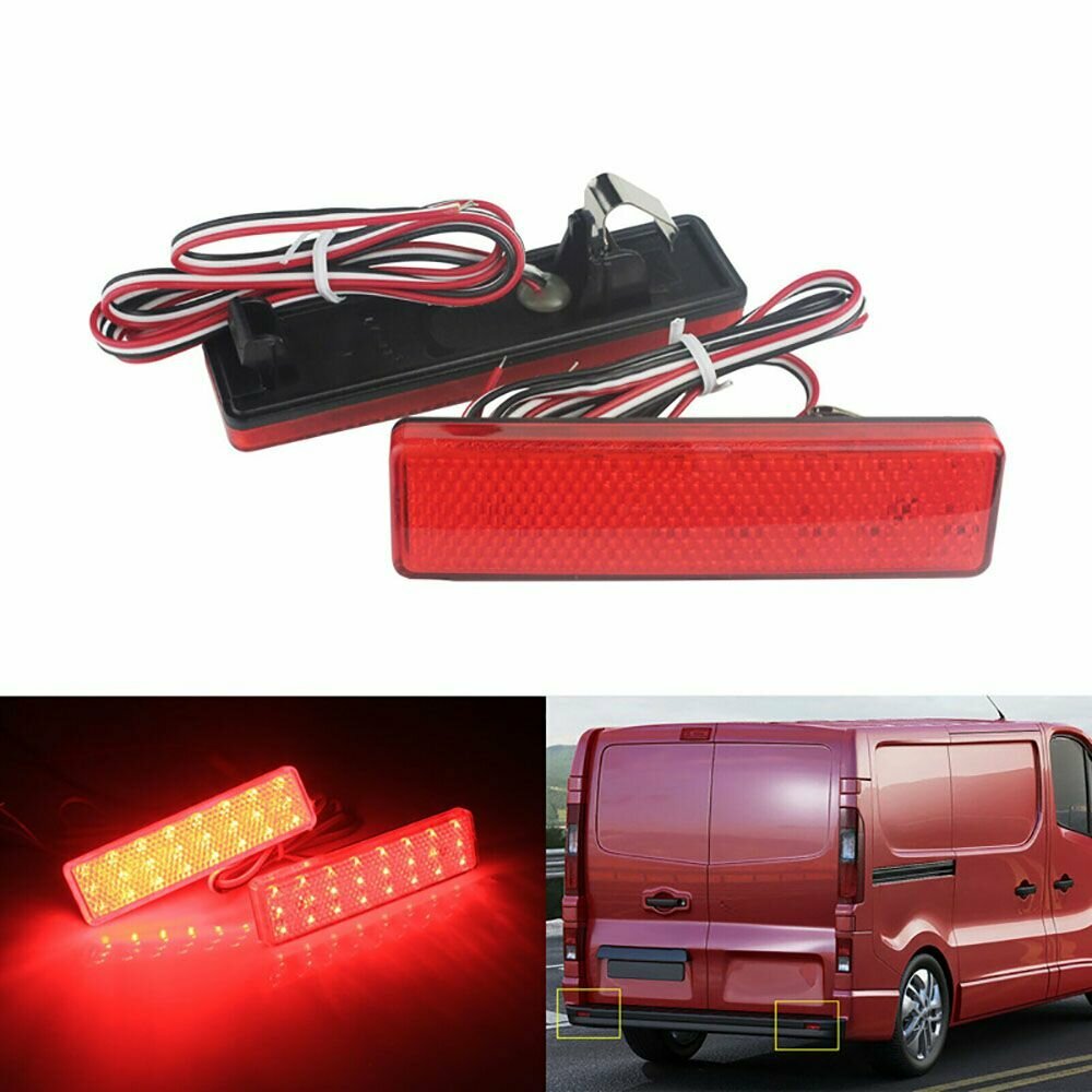 Задний фонарь отражателя бампера с led 9160858 для renault nissan opel vauxhall vivaro movano a