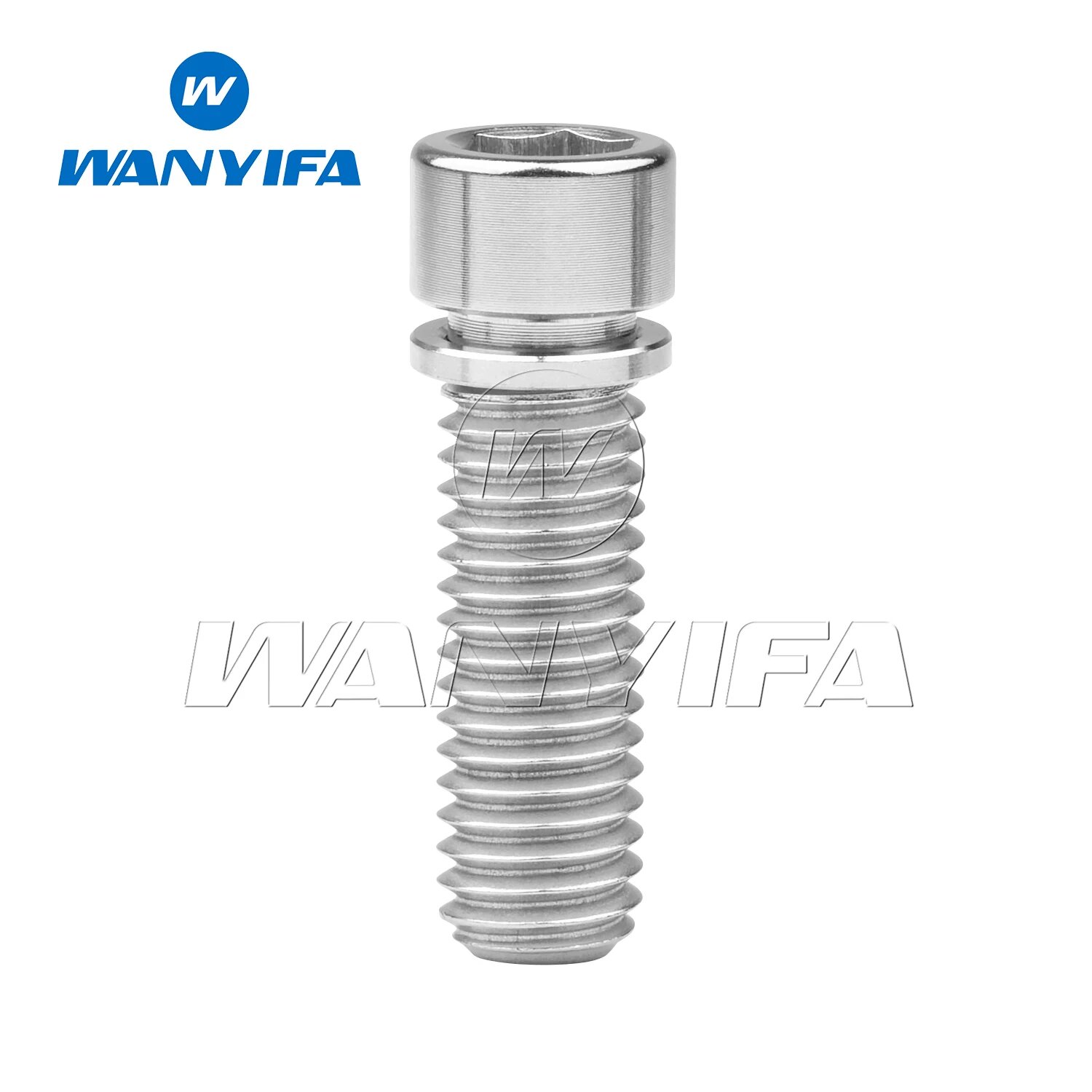 Титановый "Wanyifa" Ti Аллен головные уборы, маленькие размеры, болт M8x 20 25 мм винты с шайбами для BMX велосипед велосипедный вынос руля