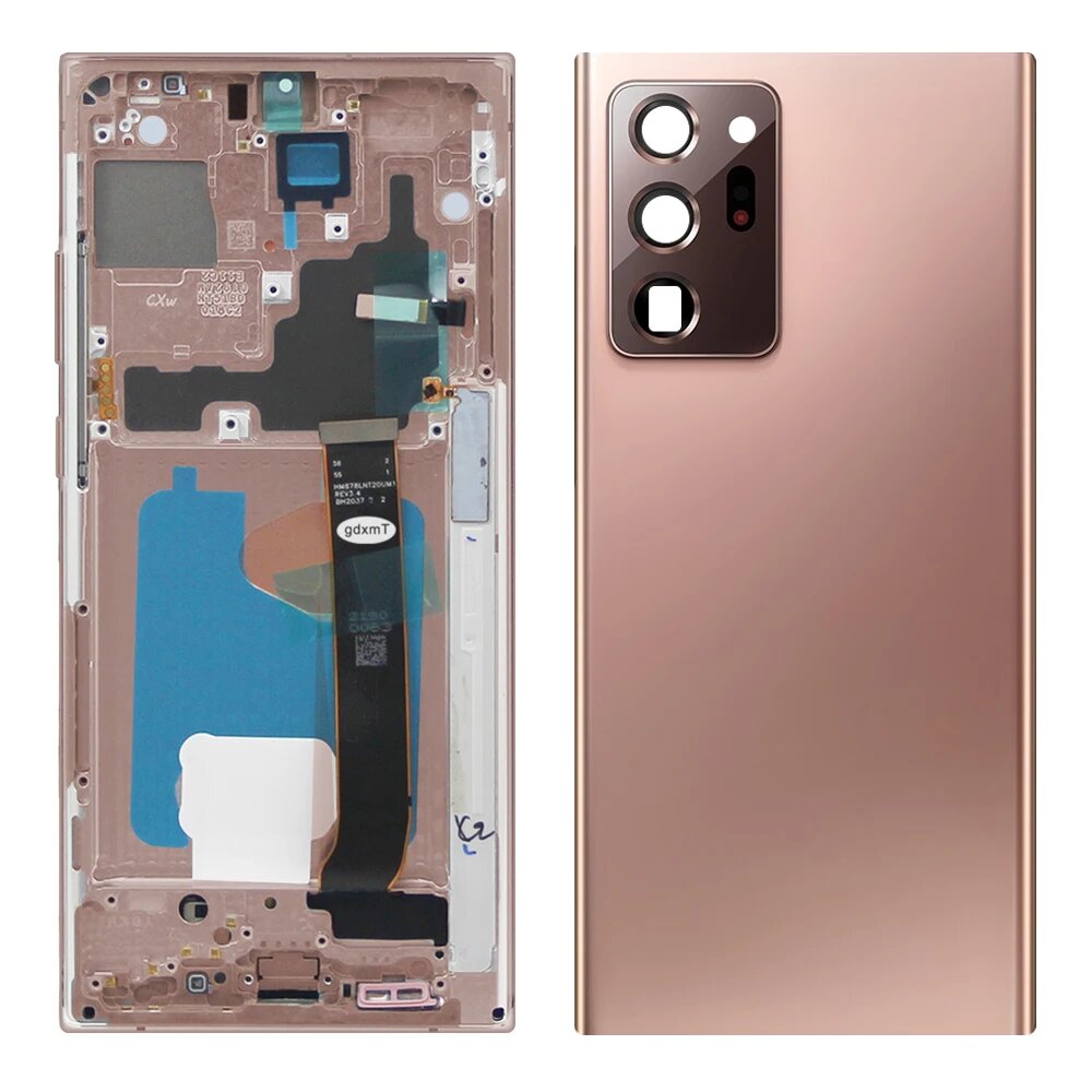 6,8 '120 Гц OLED для Samsung Note 20 Ultra SM-N986B N985 N985F N986N ЖК-дисплей с Gold Frame Cover