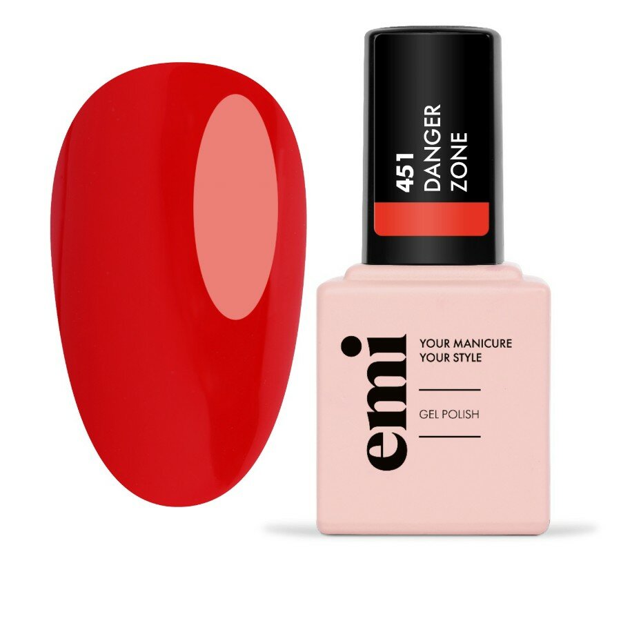 EMI, Гель-лак №451 "Опасная зона", 9 мл