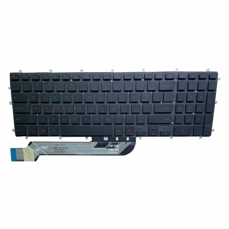 Для клавиатуры DELL серии Inspiron15-красная с подсветкой