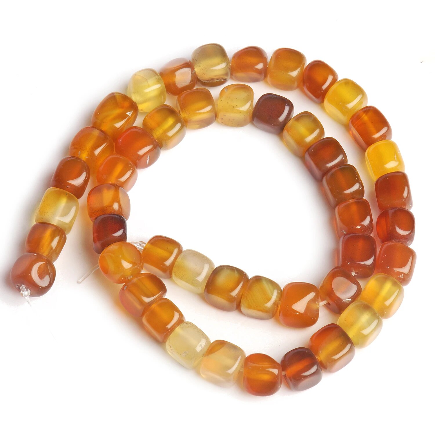 Бусины из натуральных камней TTUIJI 46 шт Yellow Agate